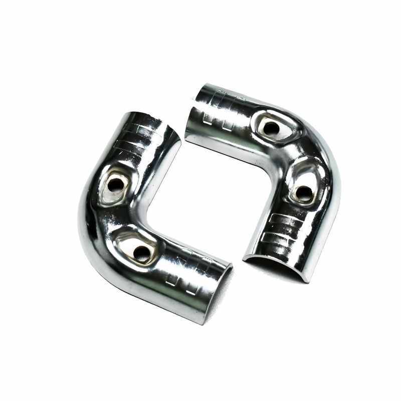 HJ-15 โครม Plating Metal Joint Pipe Joints สําหรับ Lean Pipe Racking ...